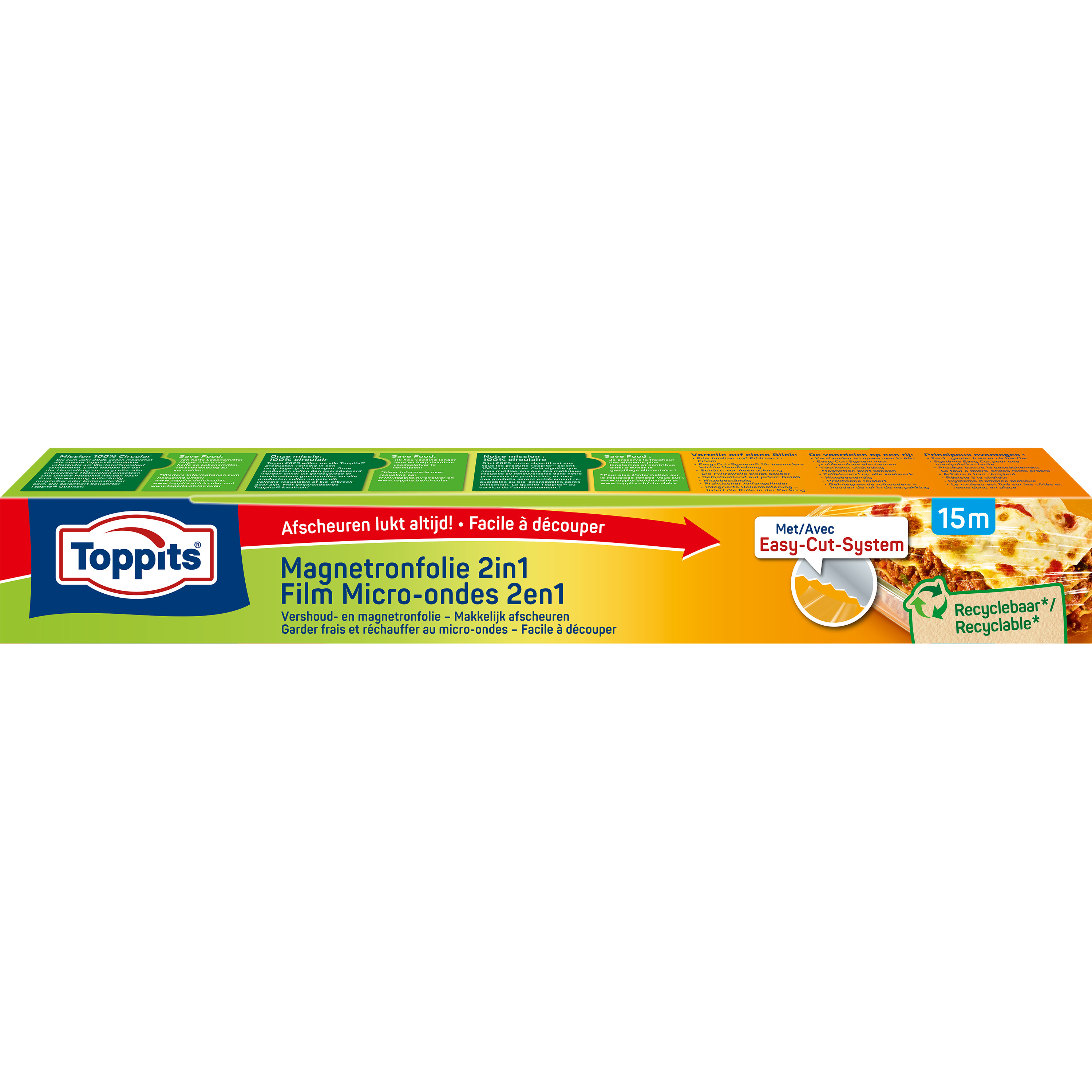 Film micro-ondes 2en1 Toppits® : Conservation et Cuisson | Toppits®